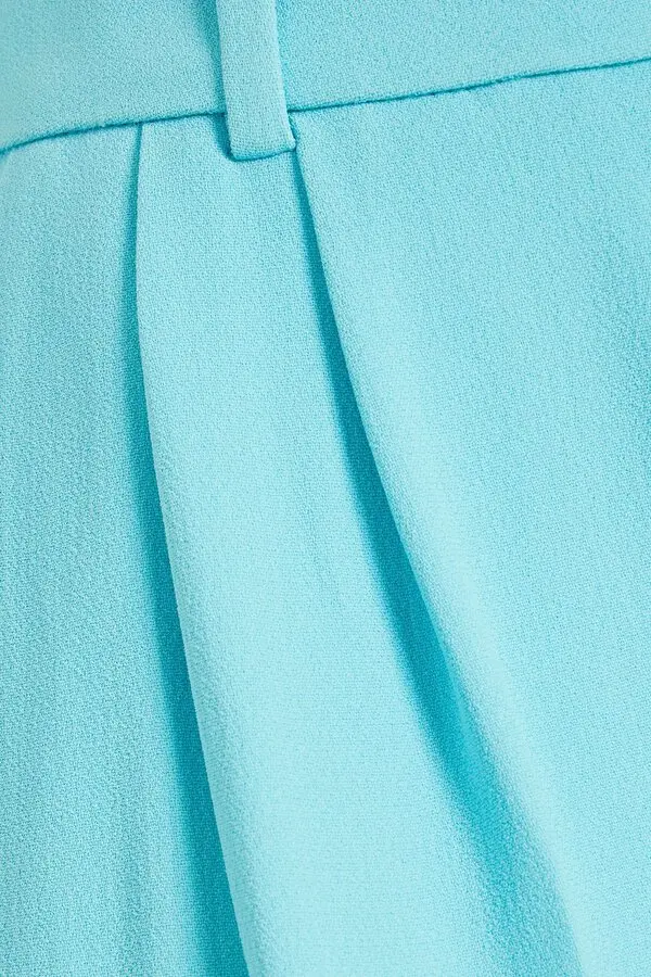 Saloni Crepe Wide-leg Pants