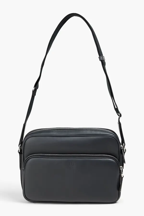 Dunhill Hampstead Leather Messenger Bag - Black