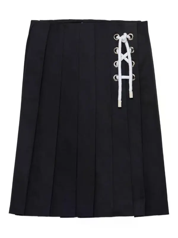 Prada Pleated Midi Skirt