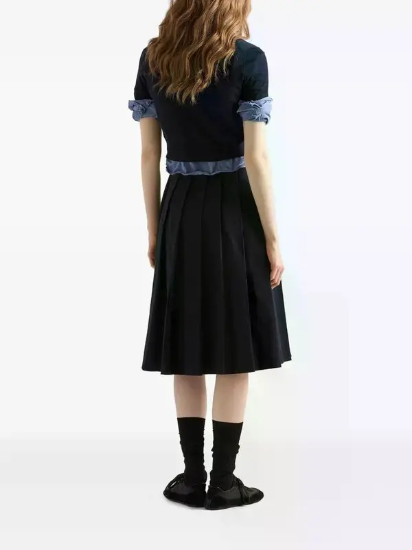 Prada Pleated Midi Skirt