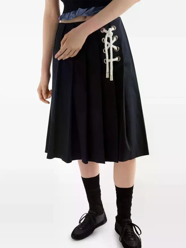 Prada Pleated Midi Skirt