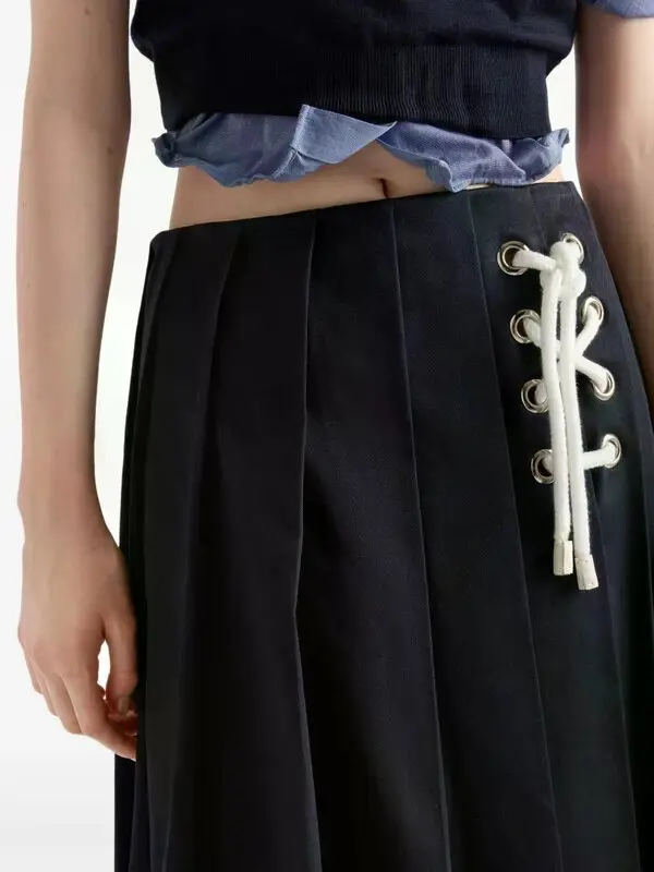 Prada Pleated Midi Skirt