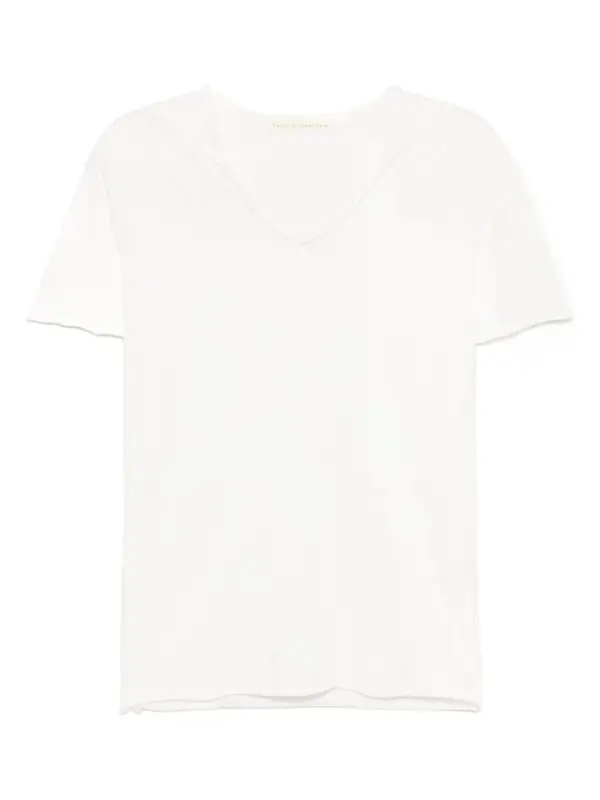 FORME D'EXPRESSION V-neck T-shirt - Neutrals