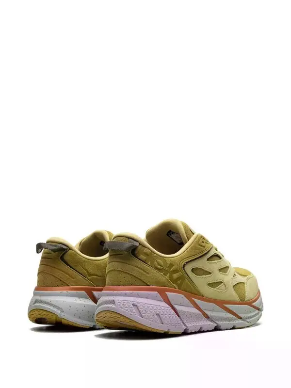 Hoka One One  Clifton L Suede Mens Size 11 Running Shoes Golden Lichen Yellow Mens Hoka One One Clifton L Suede Golden Lichen Yellow Gold  main image 2