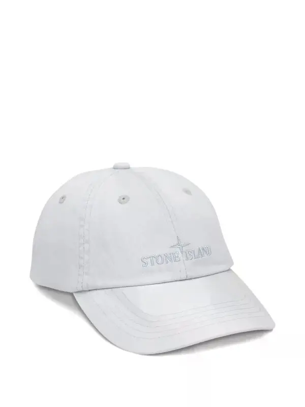 Stone Island Logo-embroidered Cap - Blue