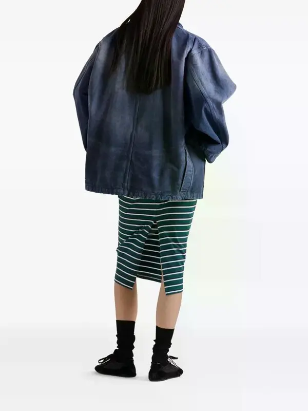 Prada Washed Canvas Shirt Jacket