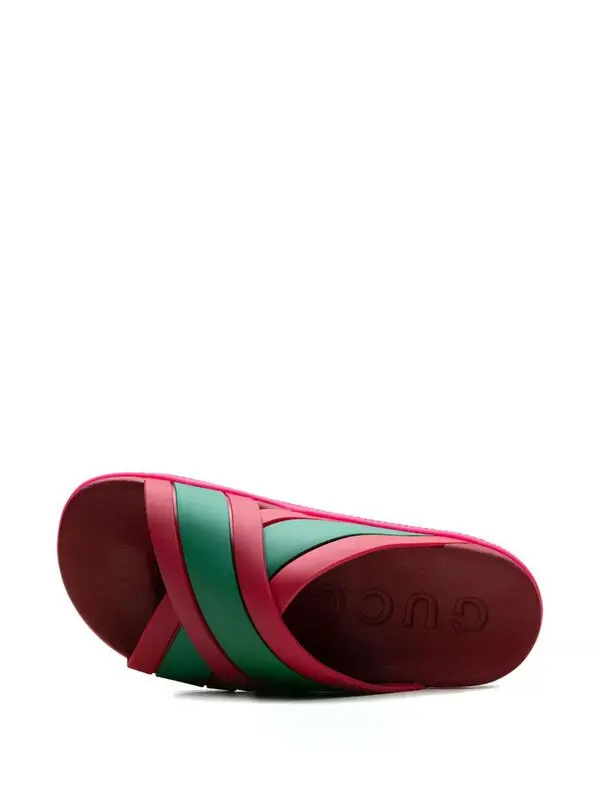 Gucci Web Slide - Red