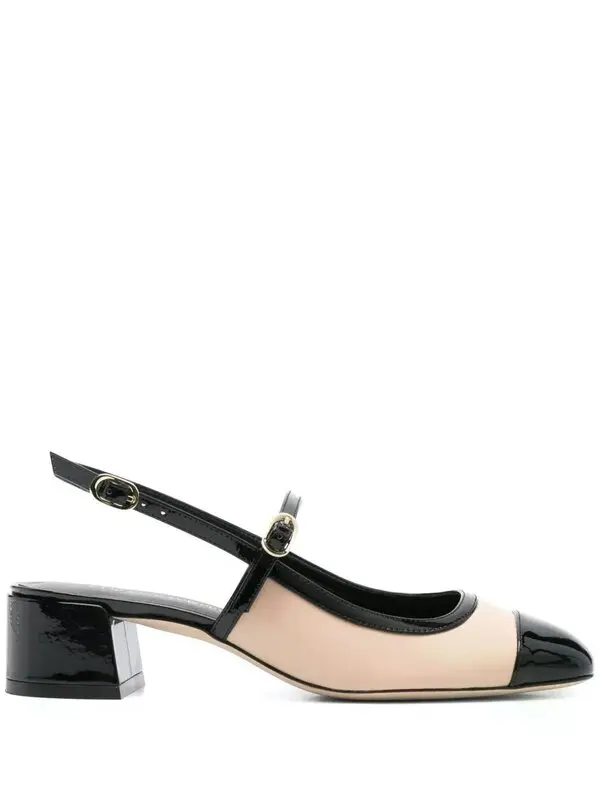STUART WEITZMAN Maev Leather Heeled Pumps - Neutrals