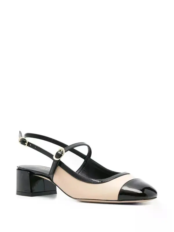 STUART WEITZMAN Maev Leather Heeled Pumps - Neutrals