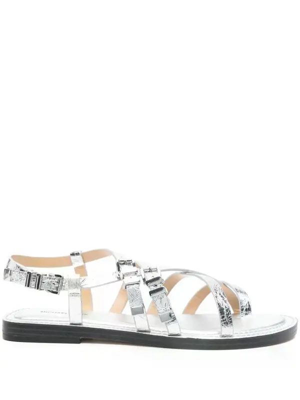 Michael Kors Metallic Sandals - Silver