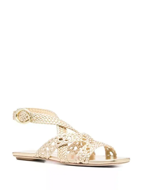STUART WEITZMAN Thea Sandals - Gold