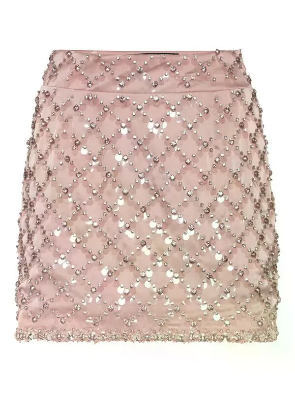Philipp Plein Paillette-embellished Mini Skirt - Pink