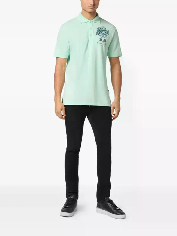 Philipp Plein Racing Car Polo Shirt - Green