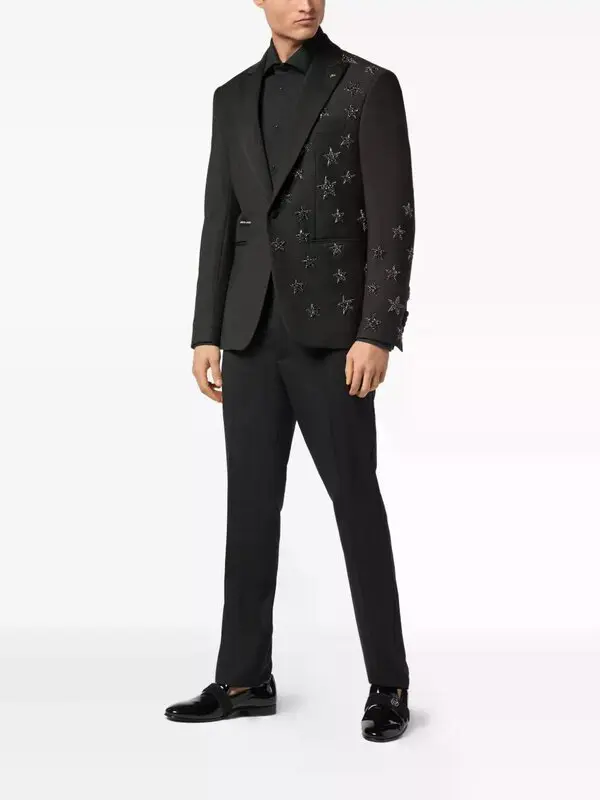 Philipp Plein Stars Wool Blazer