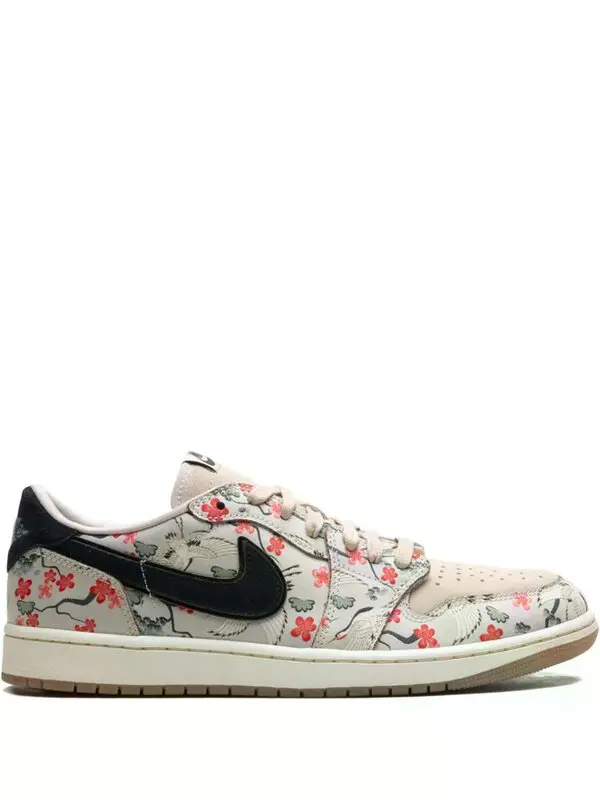 JORDAN X Rui Hachimura Air 1 Low Og Cranes Sneakers - Neutrals