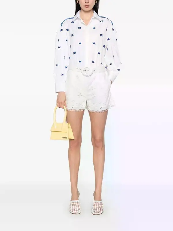 Ermanno Scervino Flocked Motif Shirt