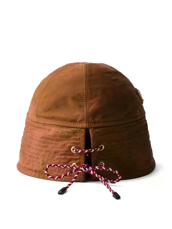 Prada Cotton Bucket Hat Brown Editorialist