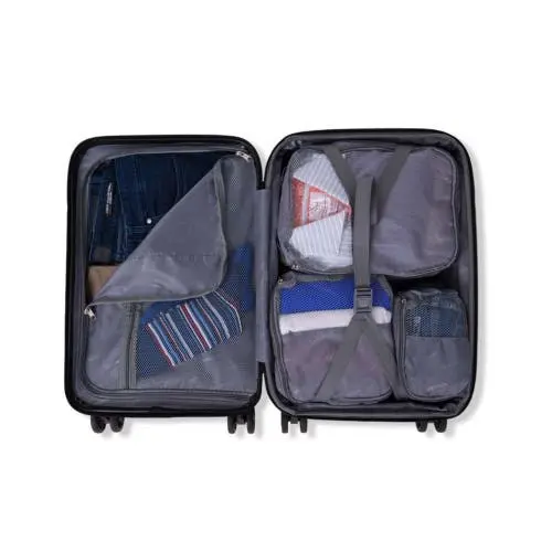 NONSTOP New York 3-piece Hardside Luggage Set With Packing Cubes - Navy