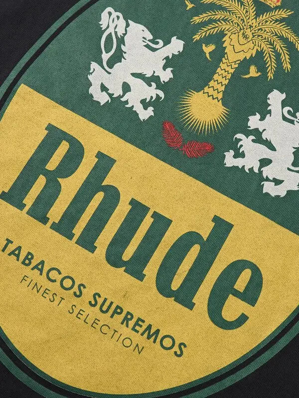 rhude tobacco shirt cigarette button up size m Ideal for those seeking a stylish Rhude Tabaco Tee 'VTG Black|RHSS25TT09012-2306|Top