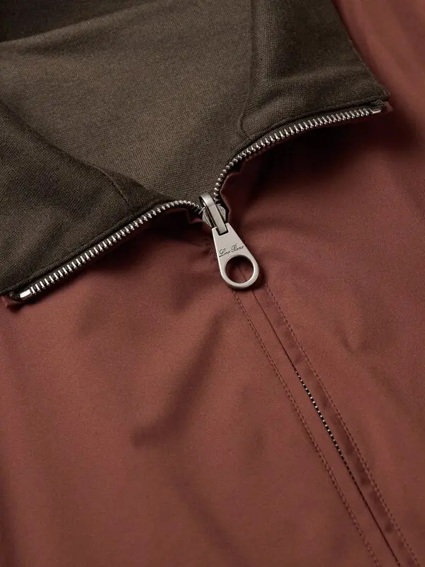 Loro Piana Reversible Padded ® Storm System® Nylon And Cashmere Blouson Jacket - Brown