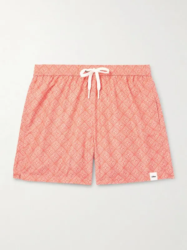 Altea Printed Swim Shorts - Orange