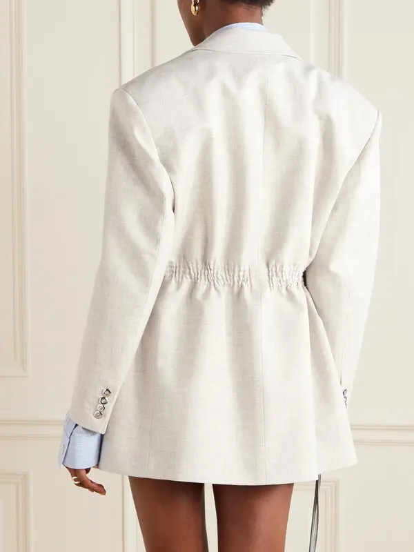 Rabanne Embellished Wool And Cotton-blend Blazer