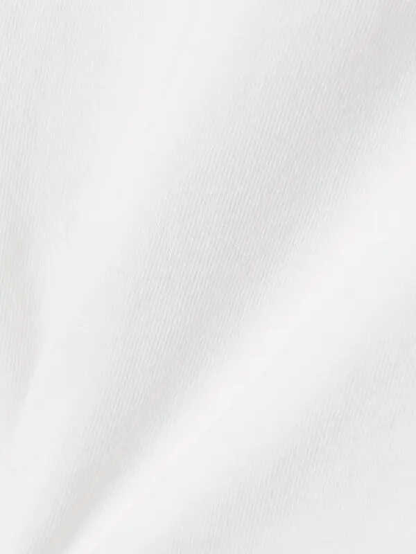 AGOLDE Adine Cropped Organic Cotton-jersey T-shirt - Neutrals