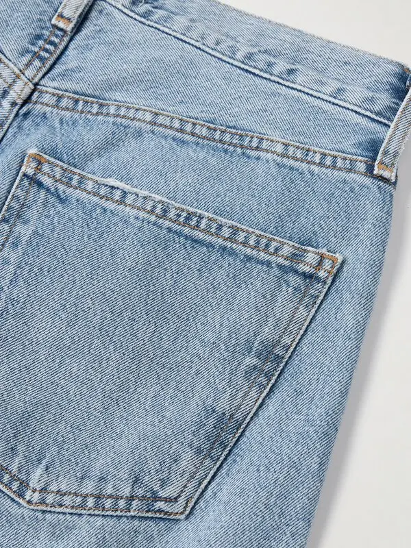AGOLDE 90s Crop Mid-rise Straight-leg Jeans - Blue