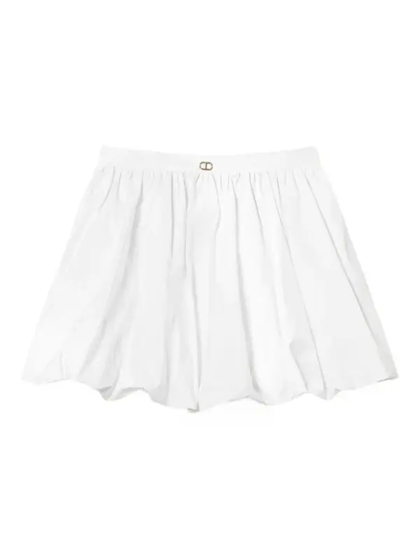 TWINSET Cotton-blend Mini Skirt - White