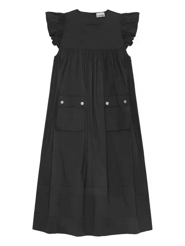 GANNI Cargo-pocket Midi Dress