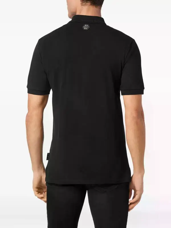 Philipp Plein Strass Tattoo Polo Shirt