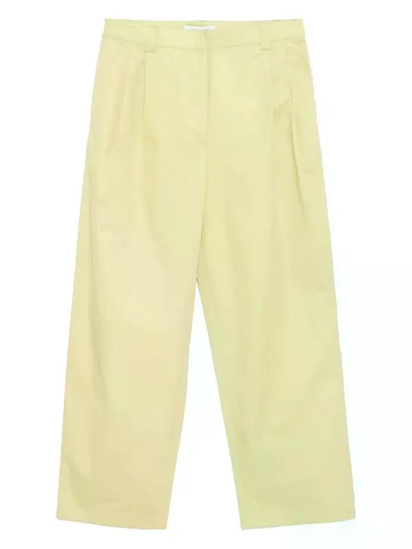 Maison Kitsuné Casual Pleated Trousers - Green