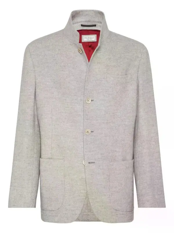 Brunello Cucinelli Cashmere Blazer - Grey