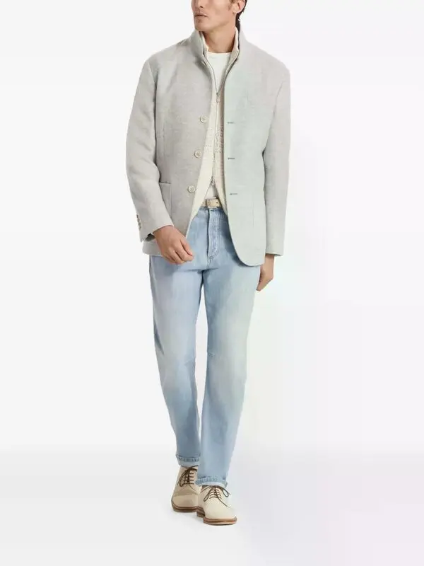 Brunello Cucinelli Cashmere Blazer - Grey