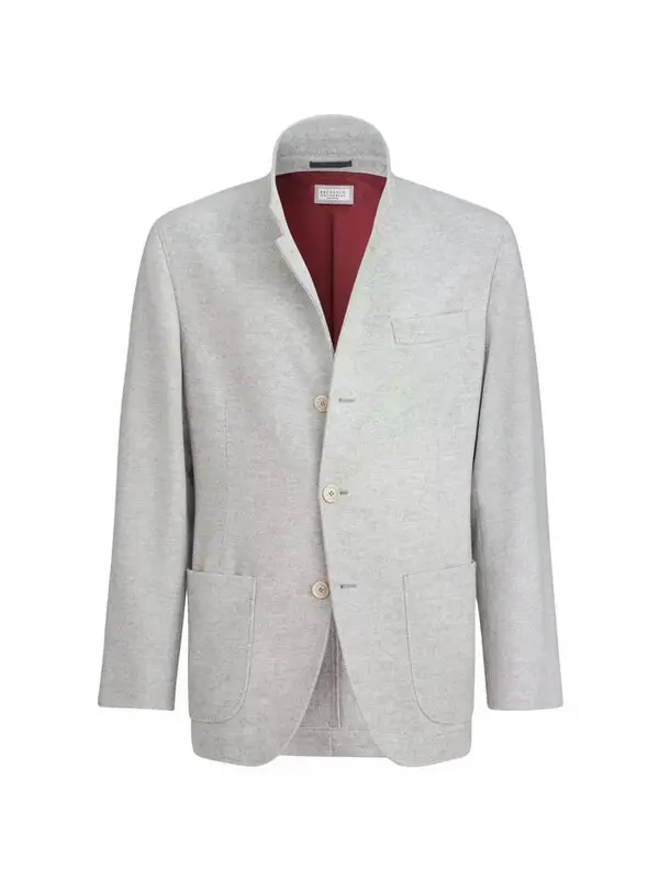 Brunello Cucinelli Cashmere Blazer - Grey