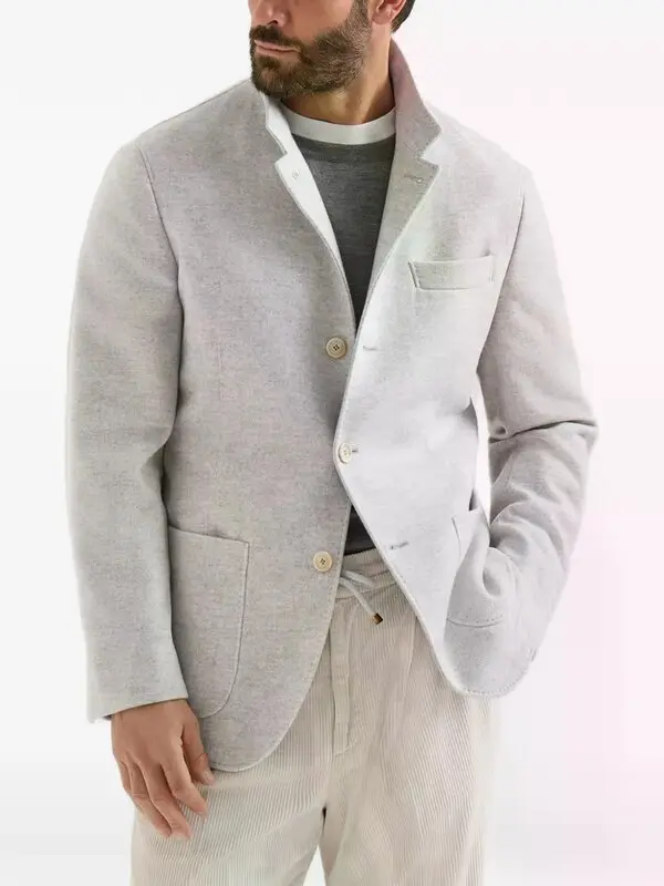 Brunello Cucinelli Cashmere Blazer - Grey