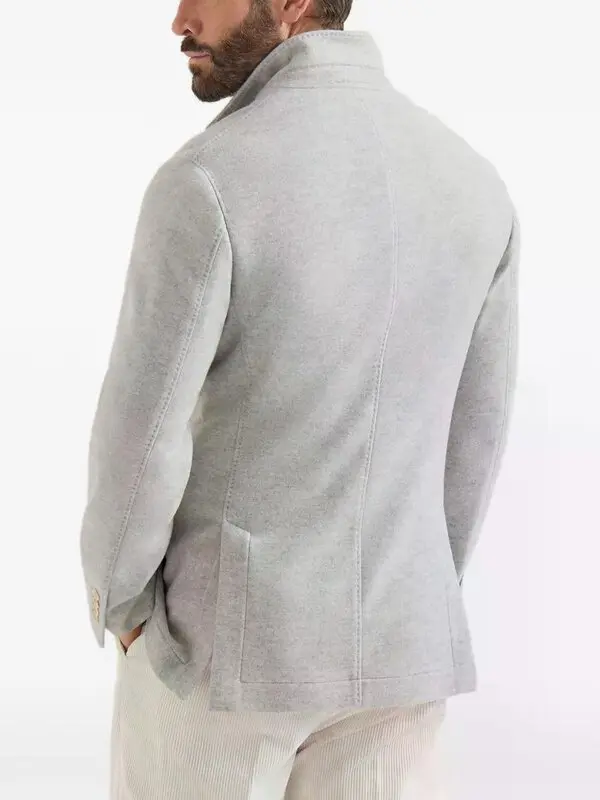 Brunello Cucinelli Cashmere Blazer - Grey