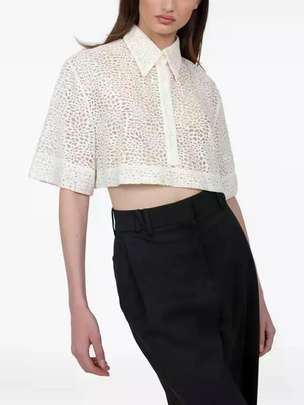 RXQUETTE Crumbled Cropped Shirt