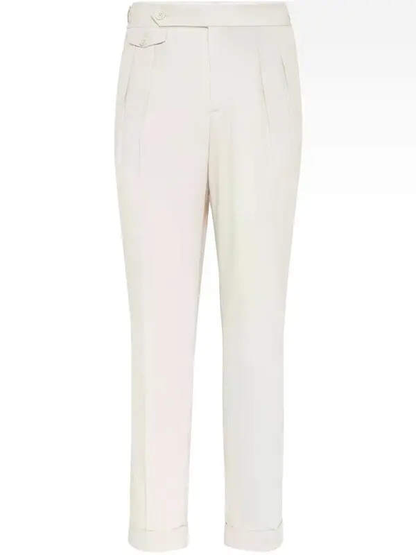 Brunello Cucinelli Pleated Trousers - Neutrals