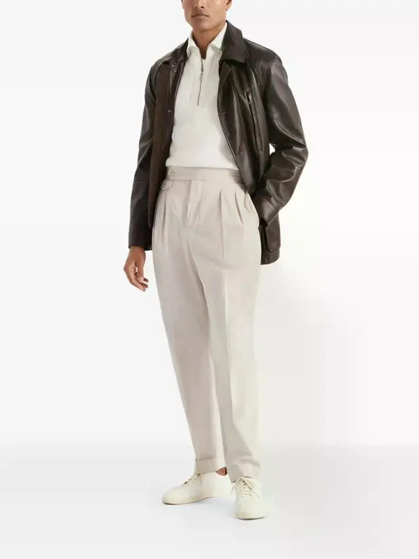 Brunello Cucinelli Pleated Trousers - Neutrals