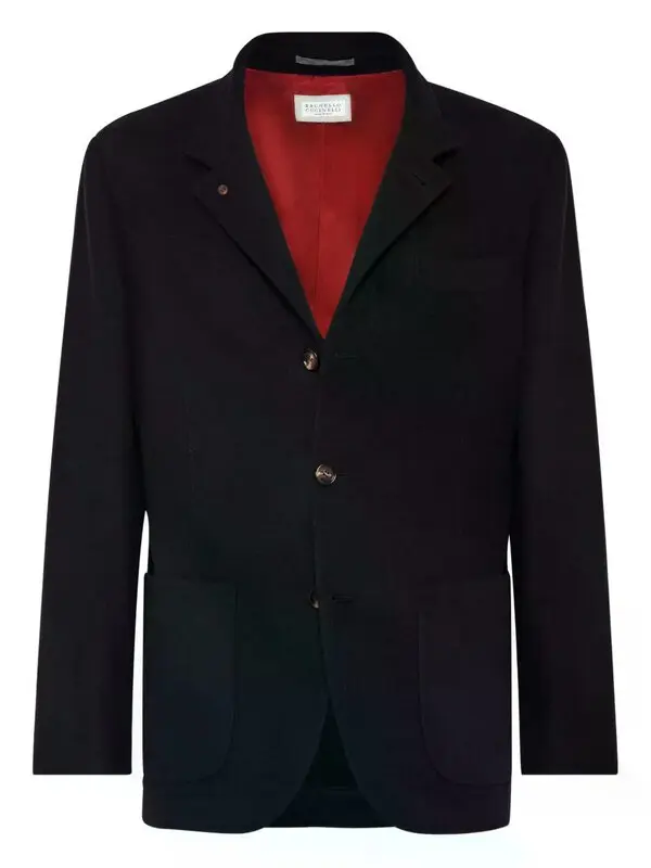 Brunello Cucinelli Cashmere Blazer - Black