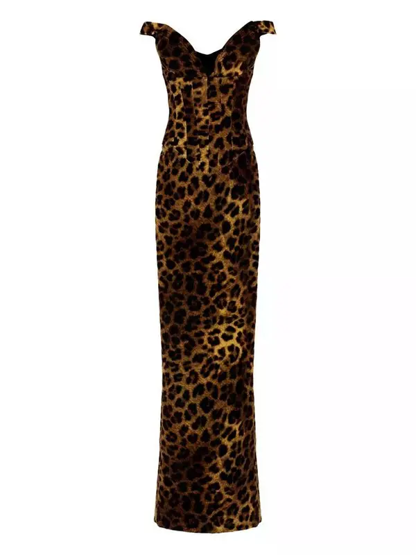 THE NEW ARRIVALS ILKYAZ OZEL Shakti Animalier Dress