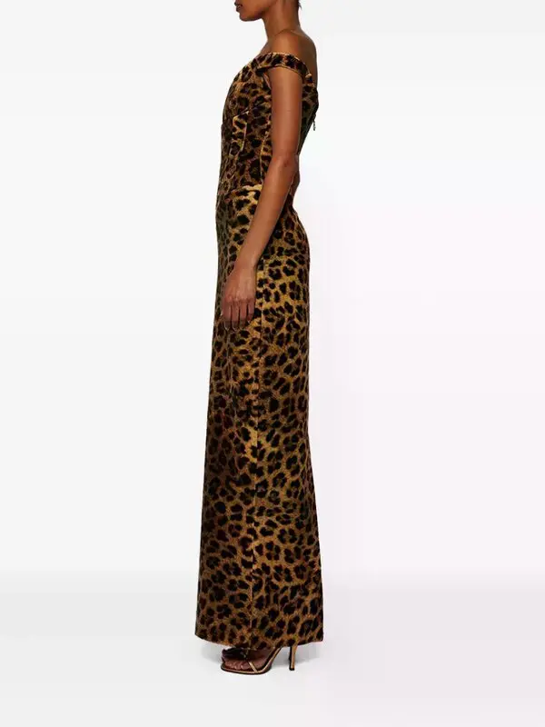 THE NEW ARRIVALS ILKYAZ OZEL Shakti Animalier Dress