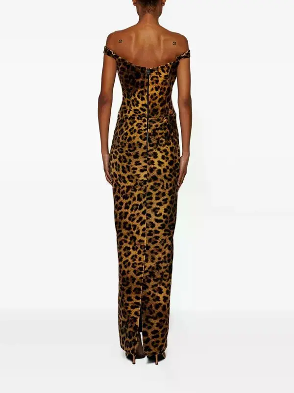THE NEW ARRIVALS ILKYAZ OZEL Shakti Animalier Dress