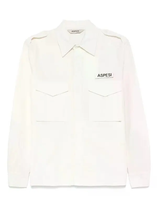 Aspesi Canvas Field Shirt - White