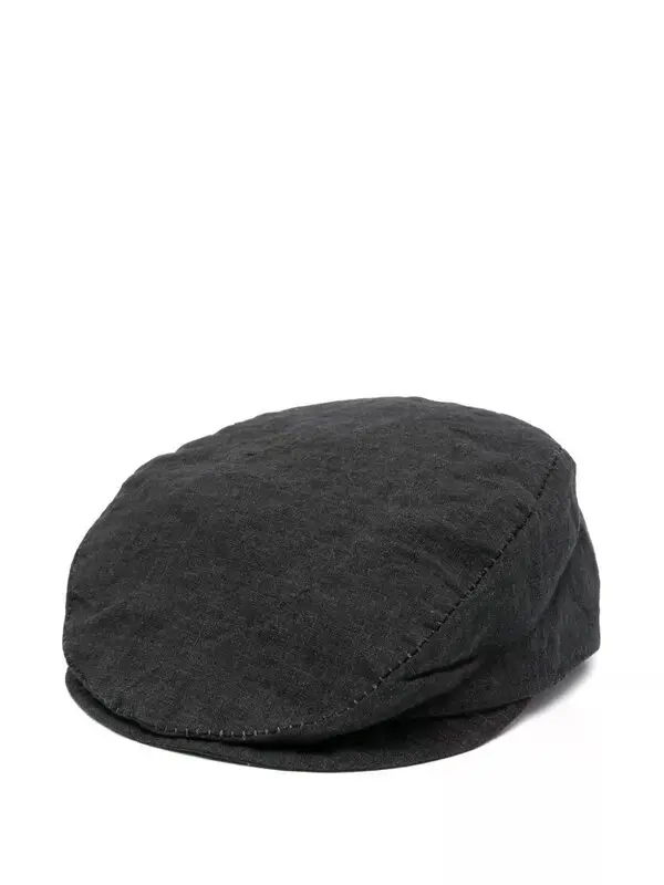 FORME D'EXPRESSION Linen Cap - Black