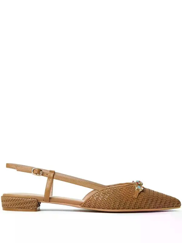 TWINSET Woven Slingback Flats