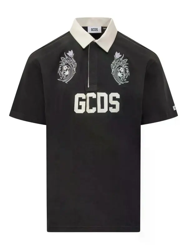 Gcds Flowers Logo Polo Shirt