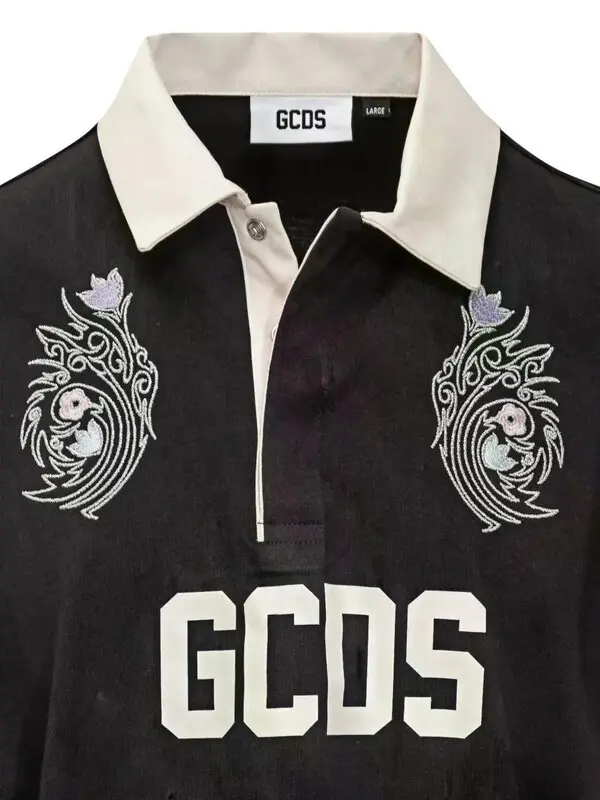 Gcds Flowers Logo Polo Shirt