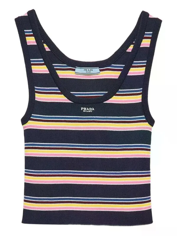 Prada Striped Tank Top - Blue